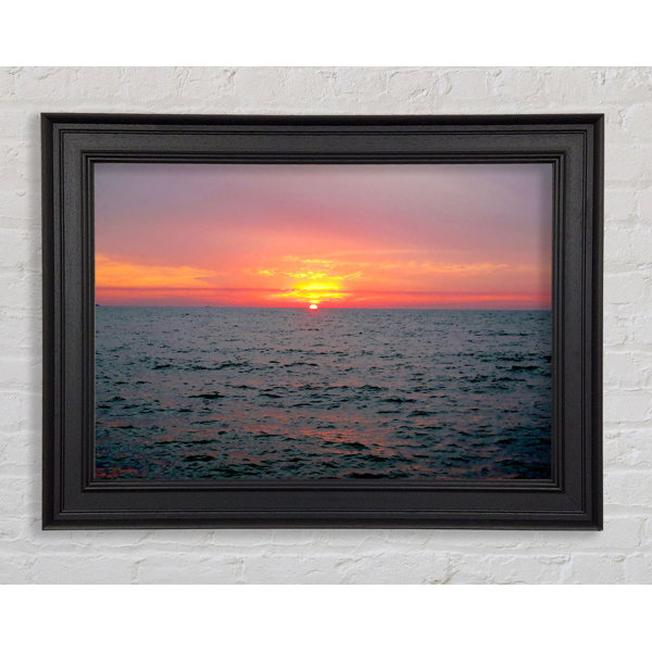 Haus am Meer Sonnenuntergang Florida Gerahmter Druck Wandkunst | Wayfair.de
